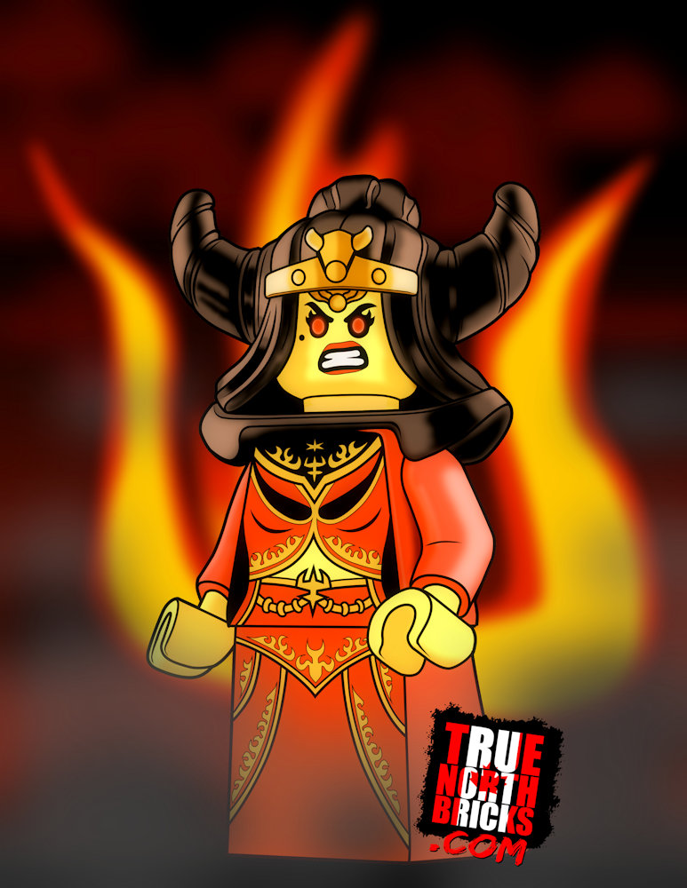 Princess Iron Fan Coloring Page - True North Bricks